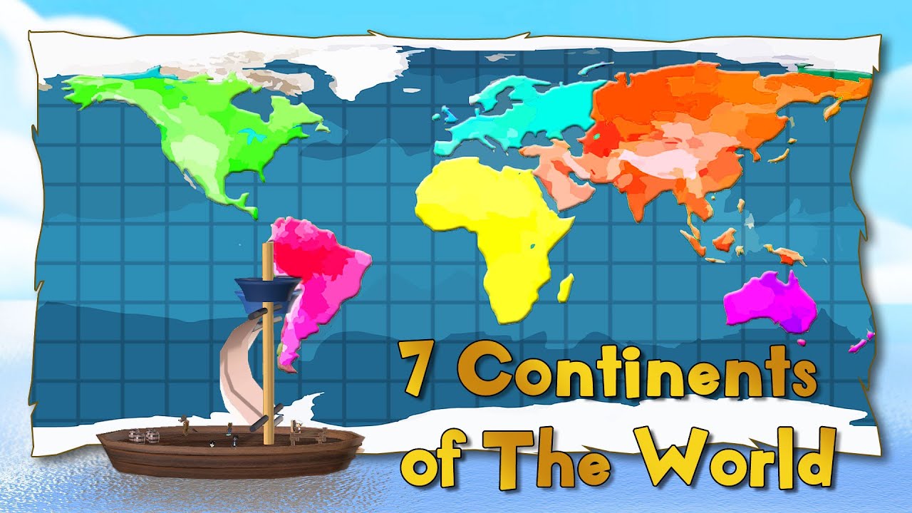 7 Continents Of The World For Kids | Noodle Kidz Educational Video ...