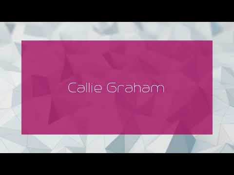 Callie Graham - appearance - YouTube