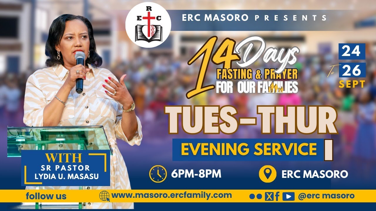 Wednesday 25/09/2024 DAY 10 OF 14 DAYS OF PRAYER AND FASTING WITH ...