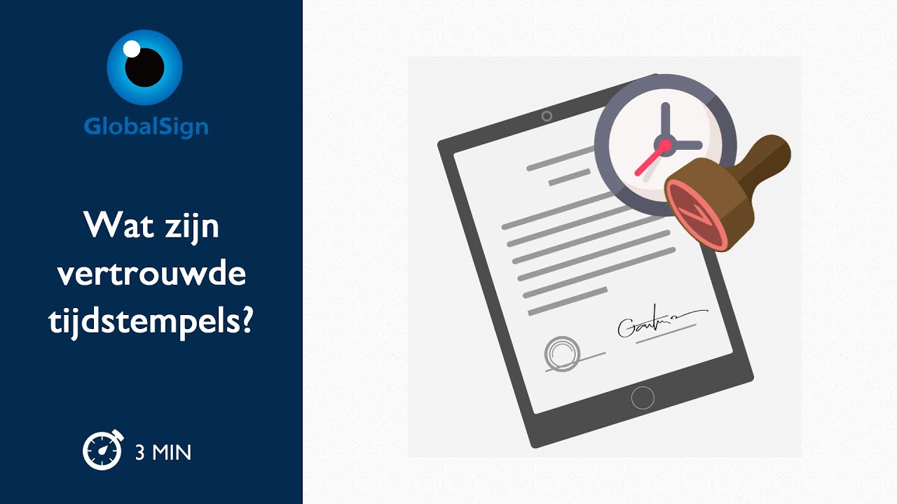 Wat zijn tijdstempels? Hoe werkt trusted timestamping? - YouTube