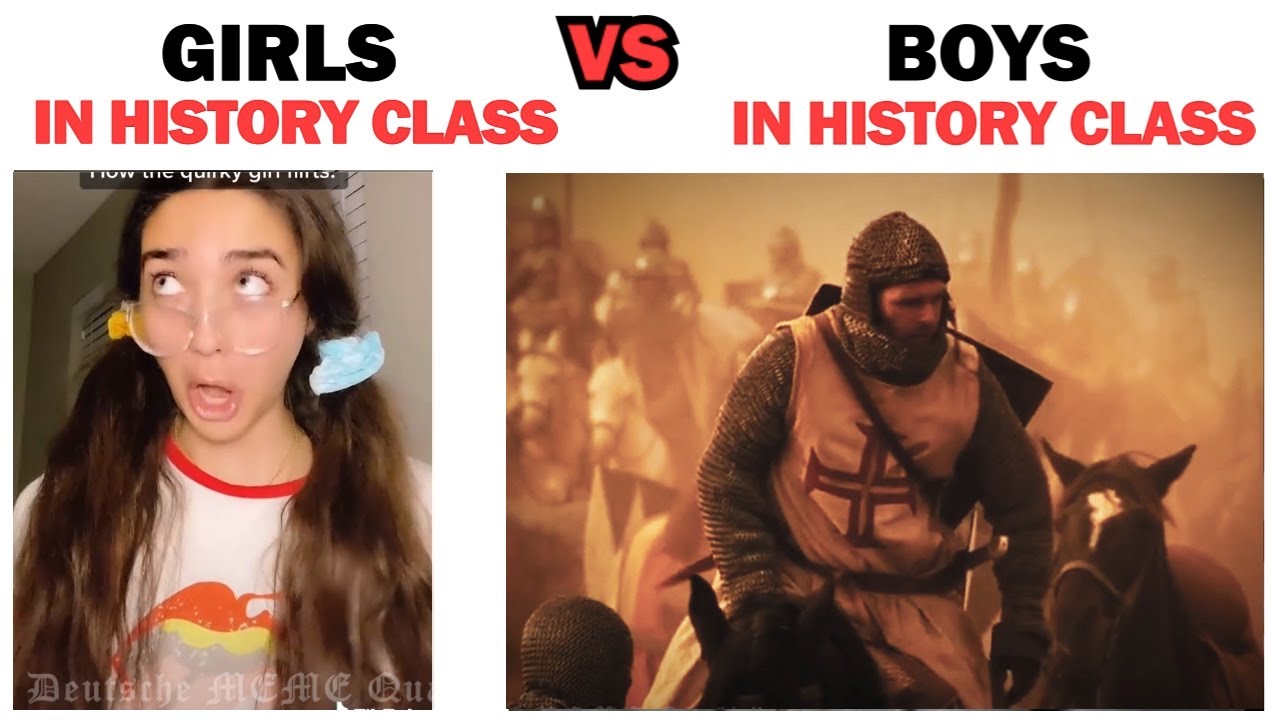 Girls in History Class VS Boys in History Class - YouTube
