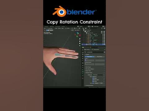 Blender Copy Rotation Constraint #shorts - YouTube