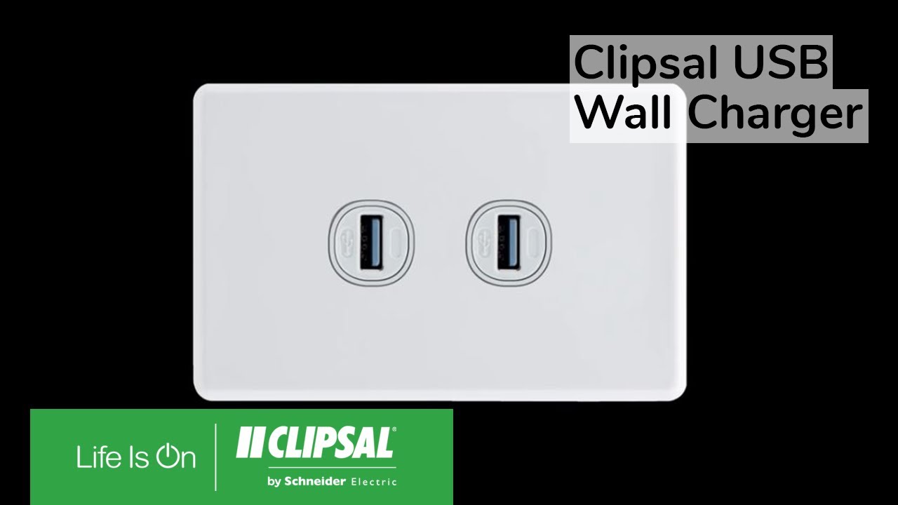 Clipsal USB Wall Charger -- For Busy People - YouTube