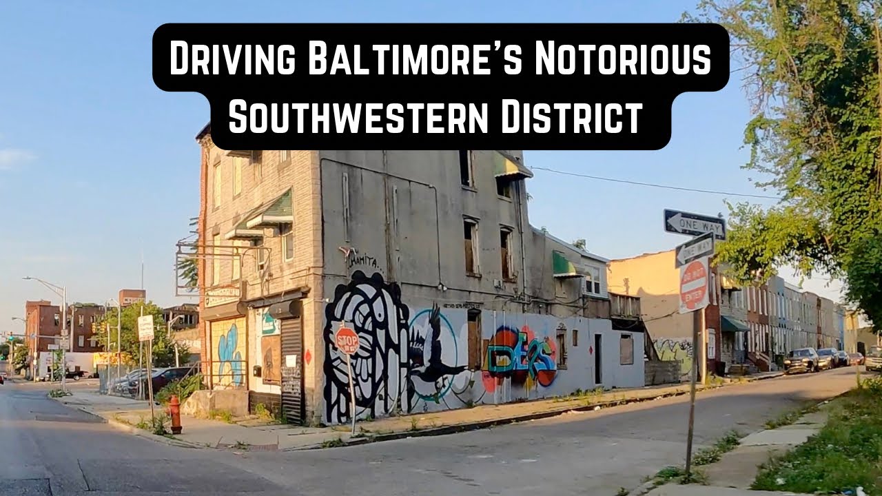 Long Drive Through Baltimore's Notoriously Rough Southwest District ...