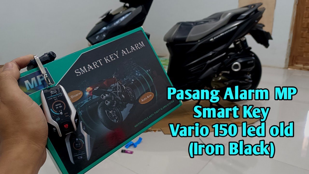 Pasang Alarm MP Smart Key Vario Led old(iron black) - YouTube