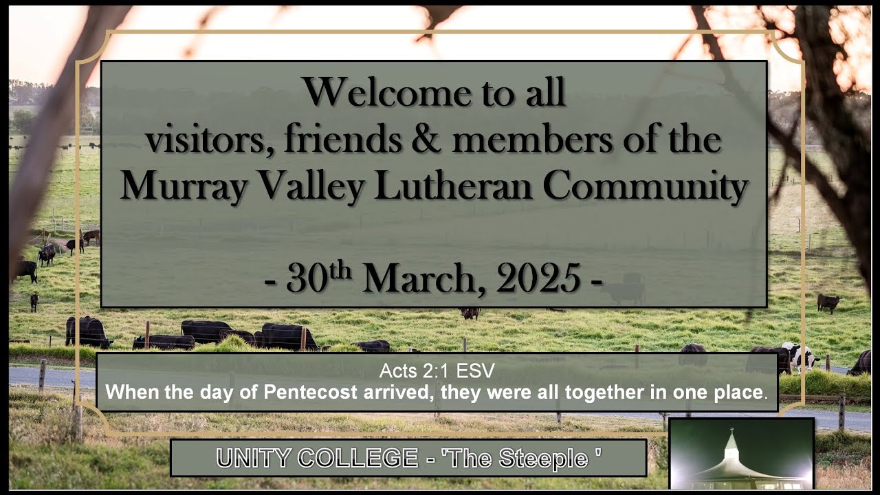 30th March 2025 The Steeple-Unity College Murray Bridge SA - YouTube