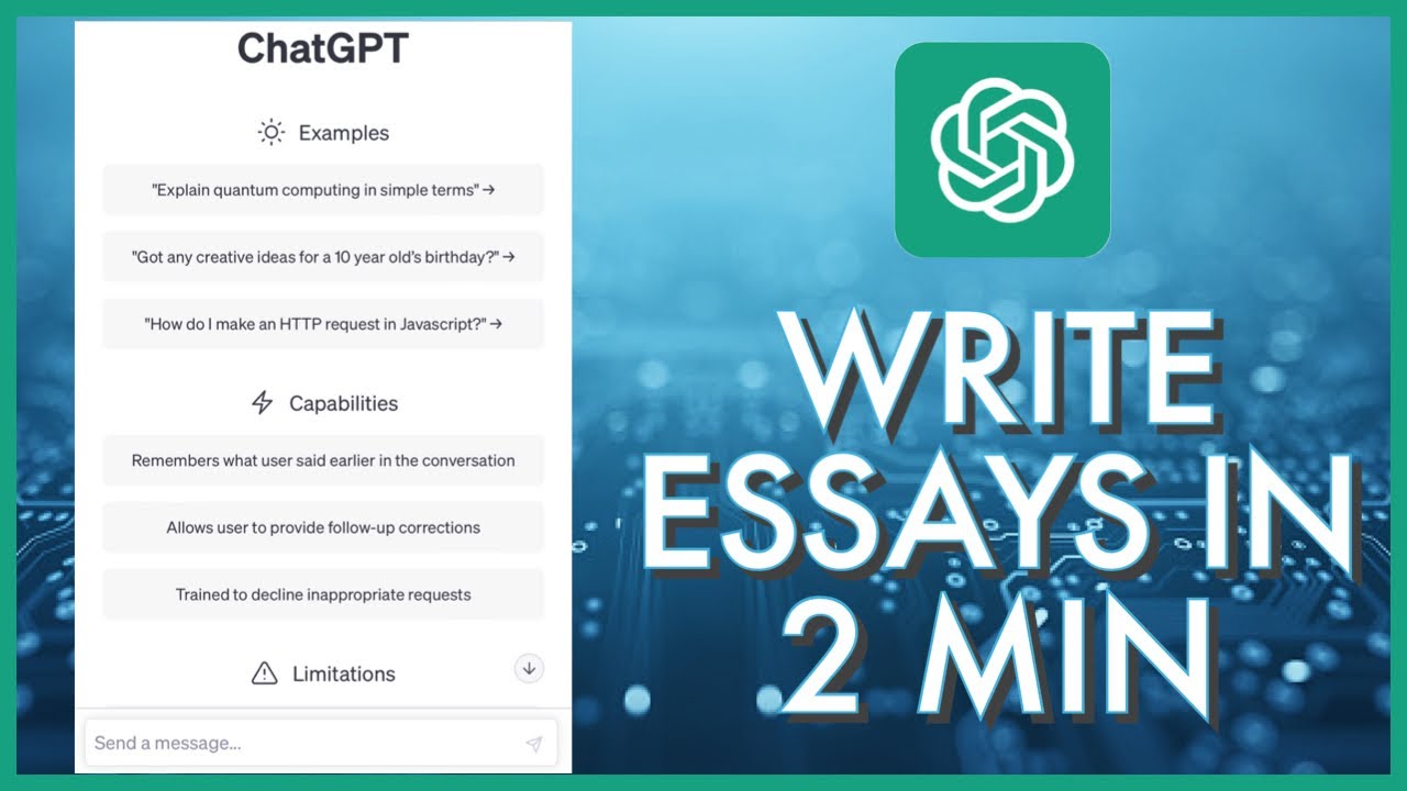 How to Get ChatGPT to Write Essays 2023? - YouTube