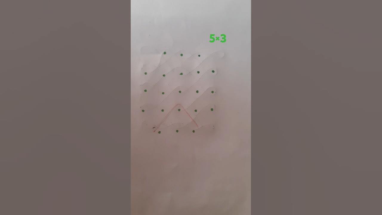 easy and simple daily dot designs with 5×3 dots. - YouTube