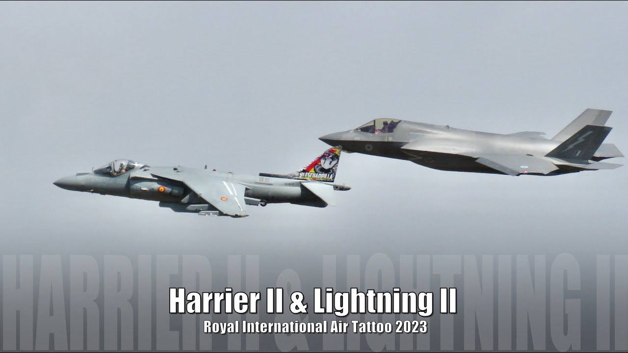 Harrier II & Lightning II - Royal International Air Tattoo (RIAT) 2023 ...