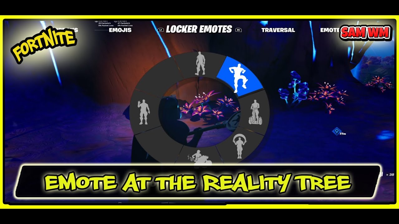 Emote at the Reality Tree Fortnite - YouTube