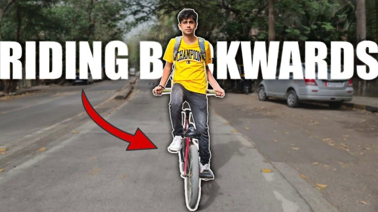 How I Learned Riding A Bike Backwards| Switchback on cycle - YouTube