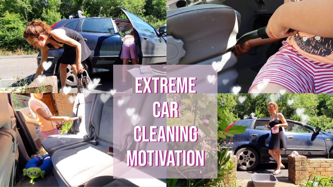 🚗Extreme Car Cleaning and Declutter Motivation / Engage the little ones ...