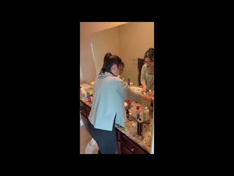 Clean my ADHD teenage daughters room and bathroom with me!