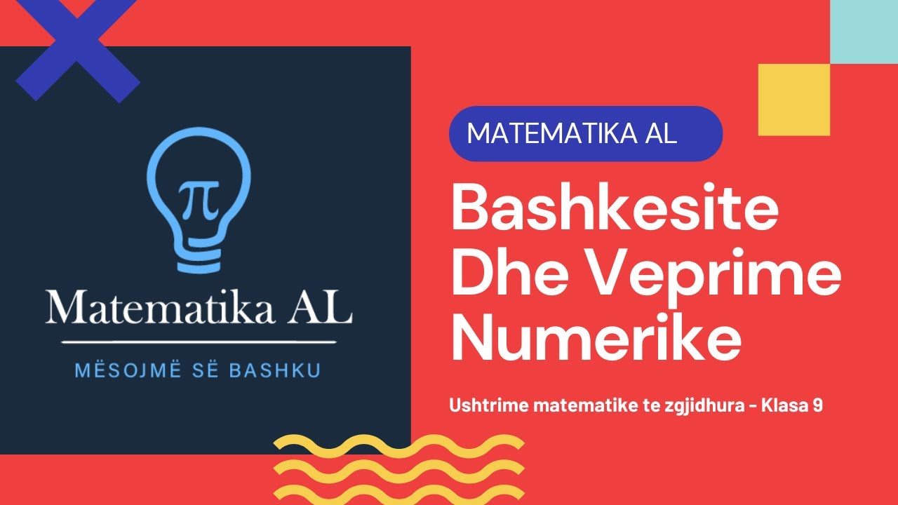 Ushtrime Matematike të Zgjidhura | Klasa 9: Bashkësitë dhe Veprimet ...