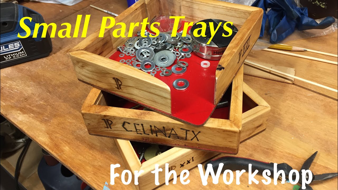 Scrap Wood Project: Small Parts Trays for the Workshop - YouTube