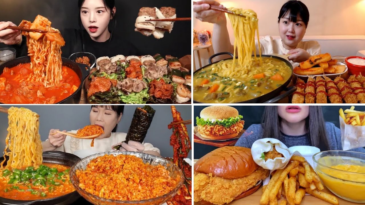 Mukbang asmr spicy food 188. Boki, Hyoning, Nana Mukbang, Zulfia Asmr ...
