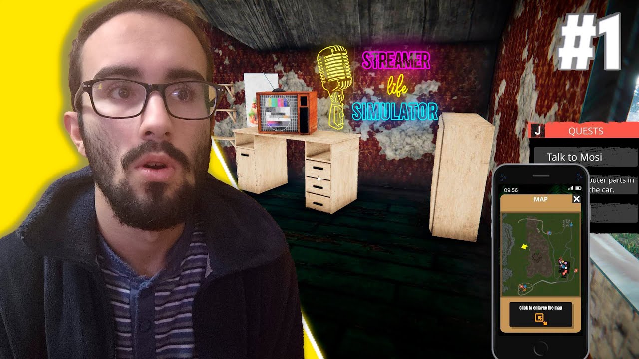 UN SET UP EN NUESTRA PRIMERA CASA | Streamer Life Simulator #1 - YouTube