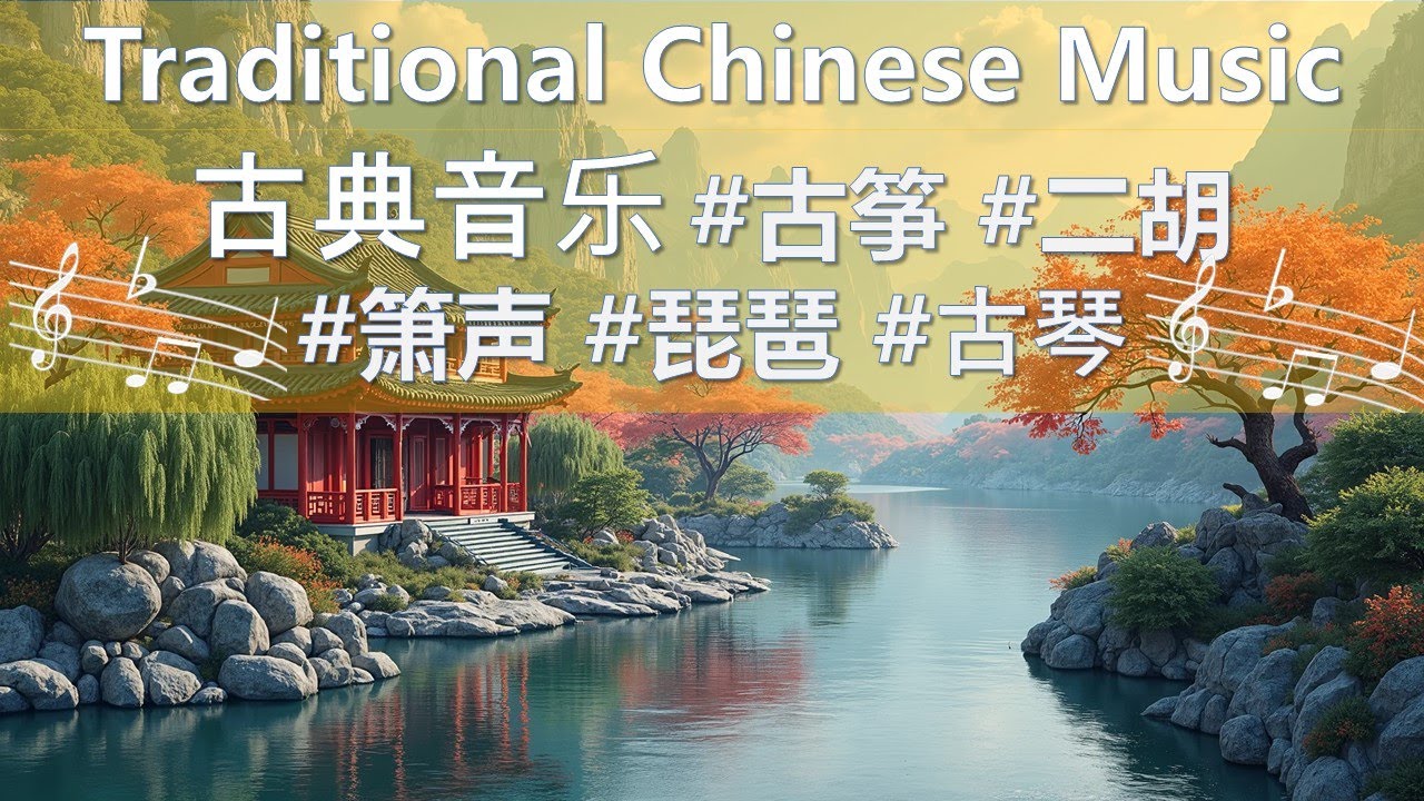 Traditional Chinese Music 中國古典音樂 。Melody for Scenery of Rivers ...