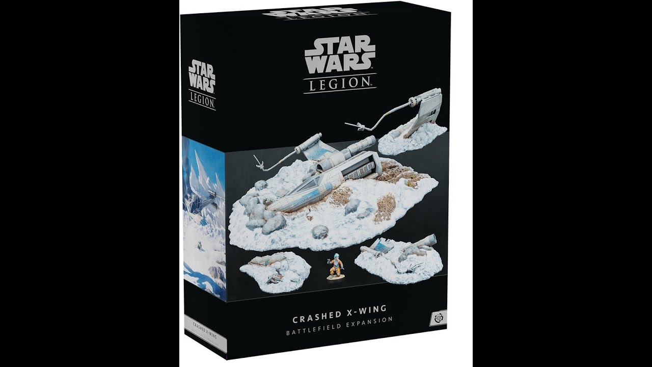 STAR WARS LEGION - Crashed X-Wing - YouTube