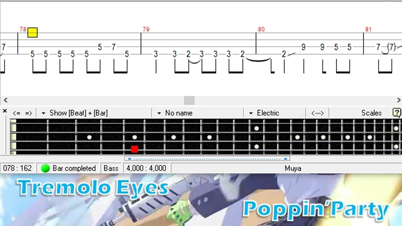 トレモロアイズ / Poppin'Party / ベース [TAB] Tremolo Eyes - Bass - YouTube