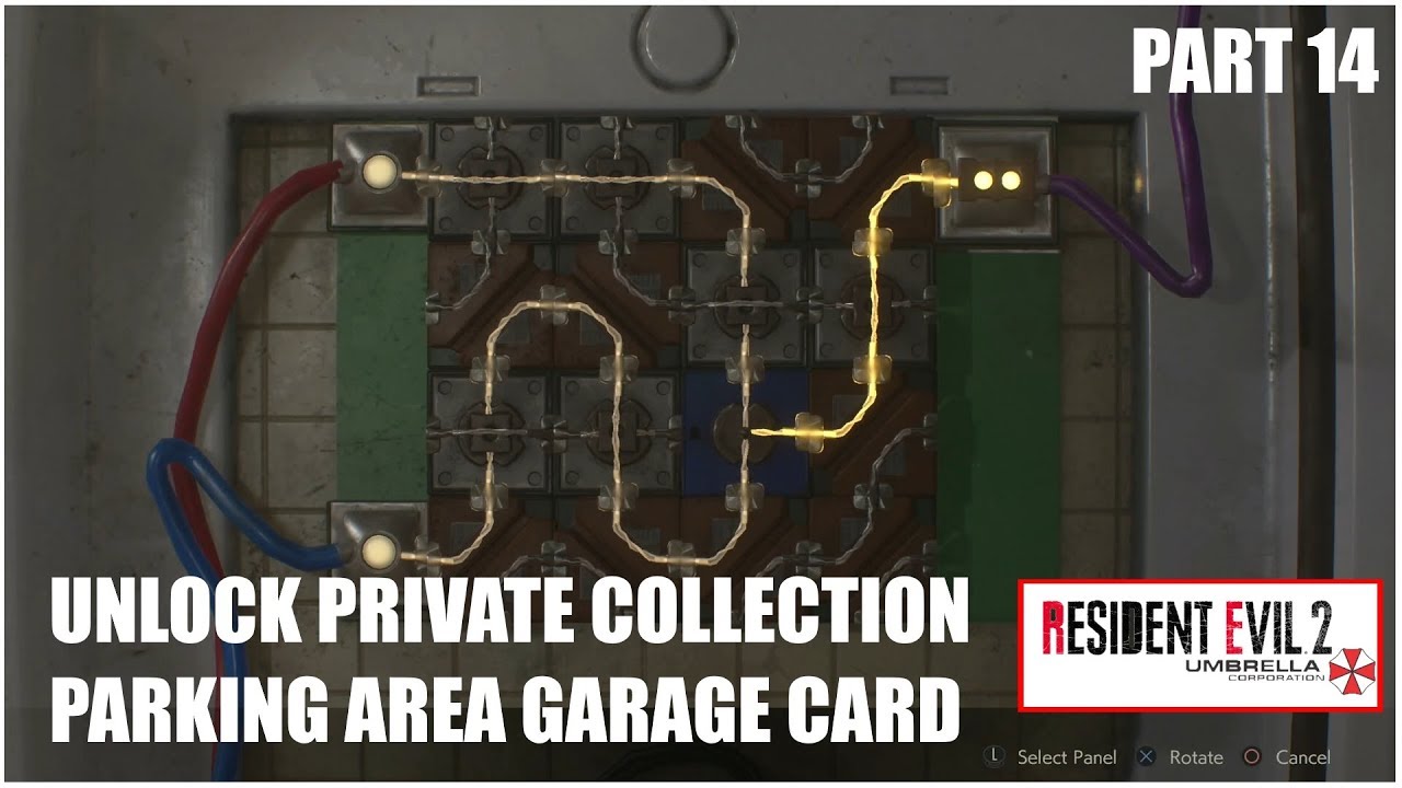 Resident Evil 2 OBTAIN PARKING AREA GARAGE CARD PRIVATE COLLECTION ROOM ...