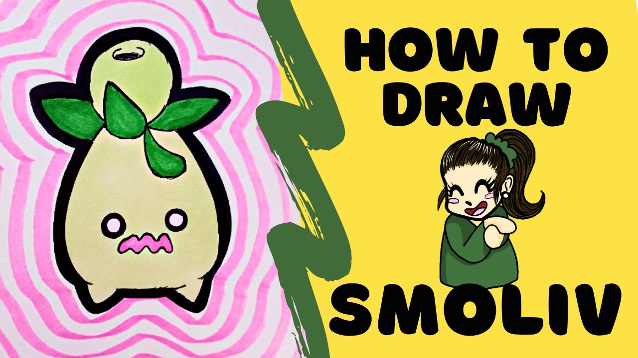 HOW TO DRAW - Smoliv (NEW Pokémon Scarlet/Violet) - YouTube