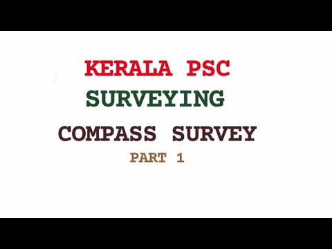 Overseer / Work superintendent/ Kerala PSC/ SURVEYING/ Compass ...