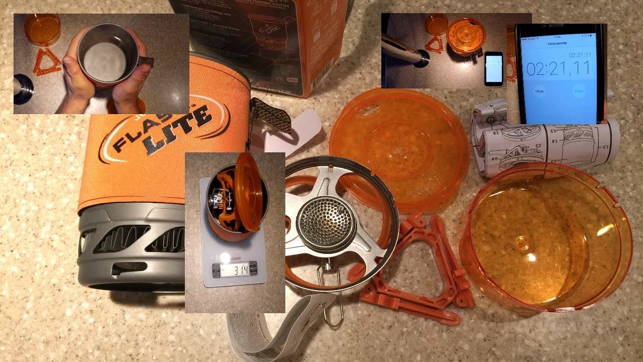 Jetboil Flash Lite газовая горелка Система для приготовления пищи Обзор ...