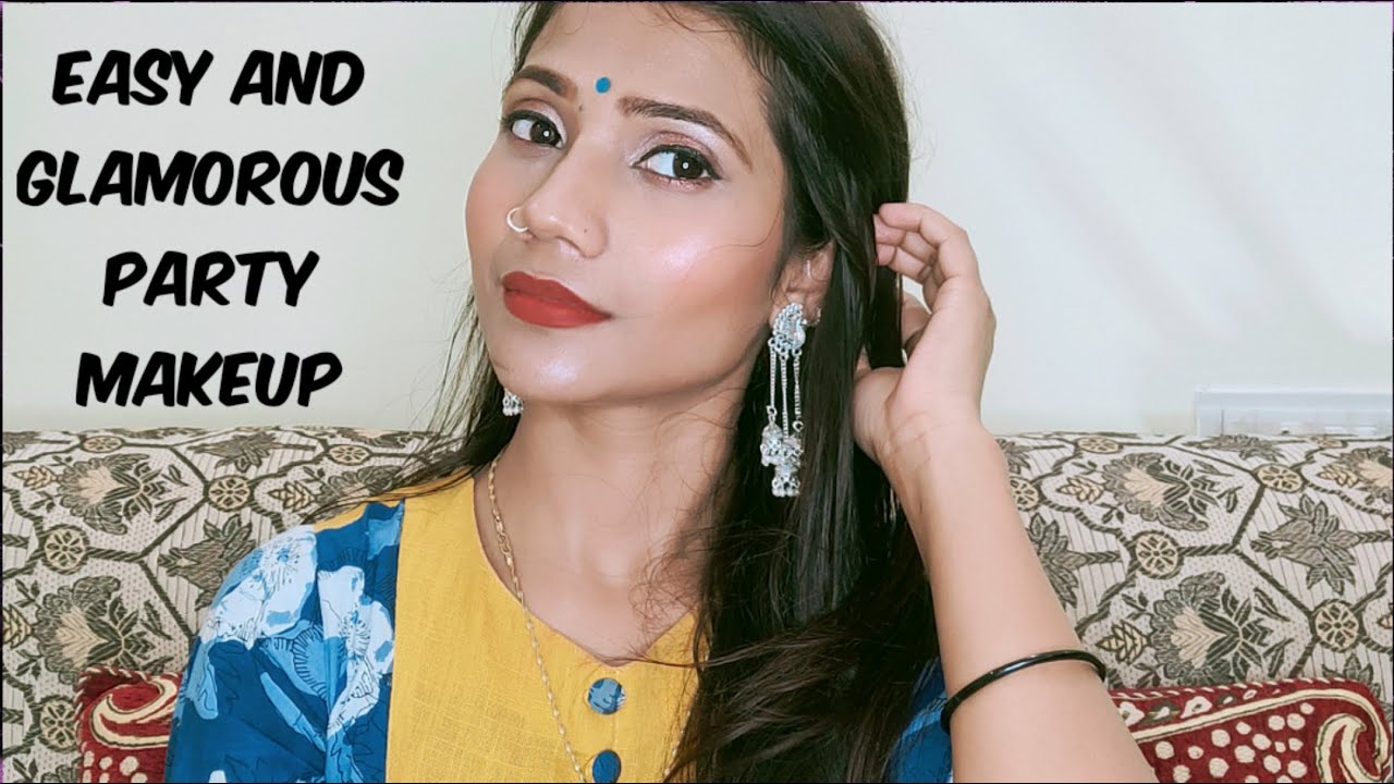 EASY AND GLAMOROUS MAKEUP LOOK||PARTY MAKEUP - YouTube