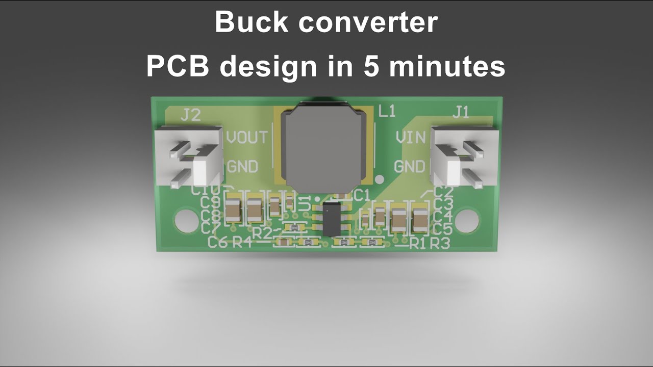 Buck converter PCB design in 5 minutes (time lapse) - YouTube