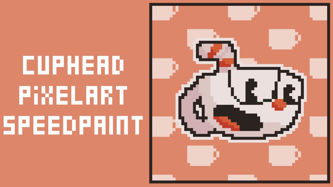 Cuphead pixel art Speedpaint - YouTube