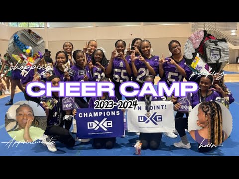 LAST CHEER CAMP 📣 💜 weekly vlog | shopping + appointments + packing ...