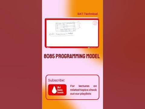 The 8085 Programmer's Model #shorts - YouTube