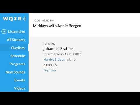 Broadcast on WQXR Annie Bergen's New@2 - YouTube
