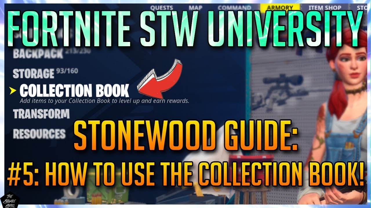 COLLECTION BOOK TIPS FOR BEGINNER STW PLAYERS! FORTNITE STW UNIVERSITY ...