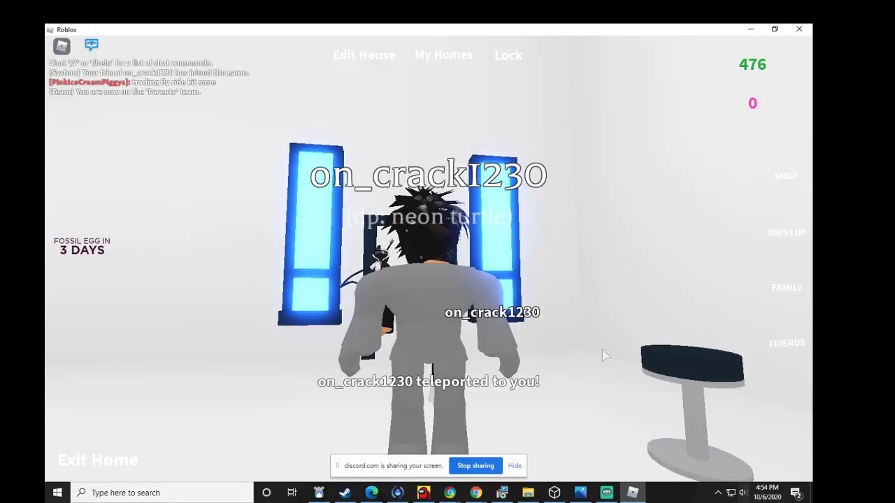 Playing roblox with on_crack - YouTube