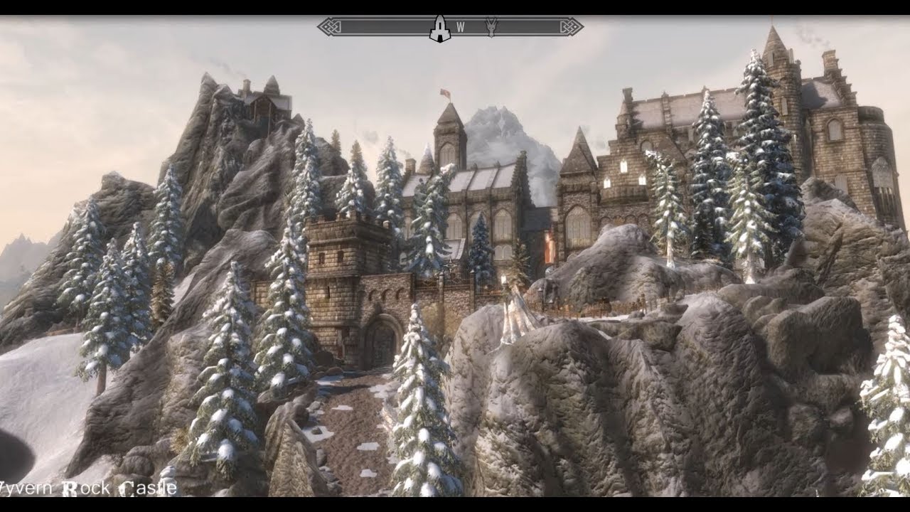Wyvern Rock Castle - Skyrim Special Edition House Mod - YouTube