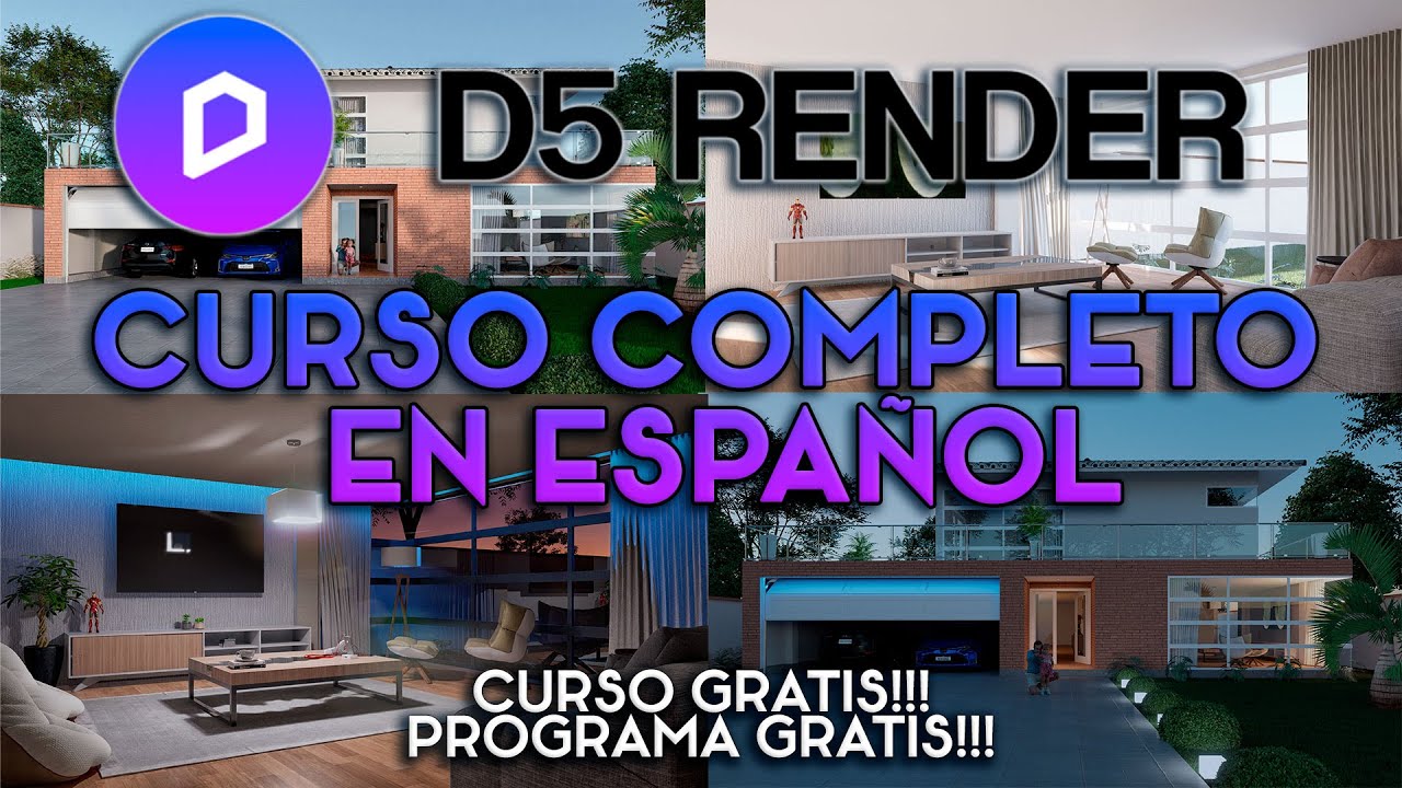 D5 RENDER 2.1 📸 CURSO COMPLETO ESPAÑOL (RENDER FACIL RAPIDO y de CALIDAD 💻programa LEGAL y ...