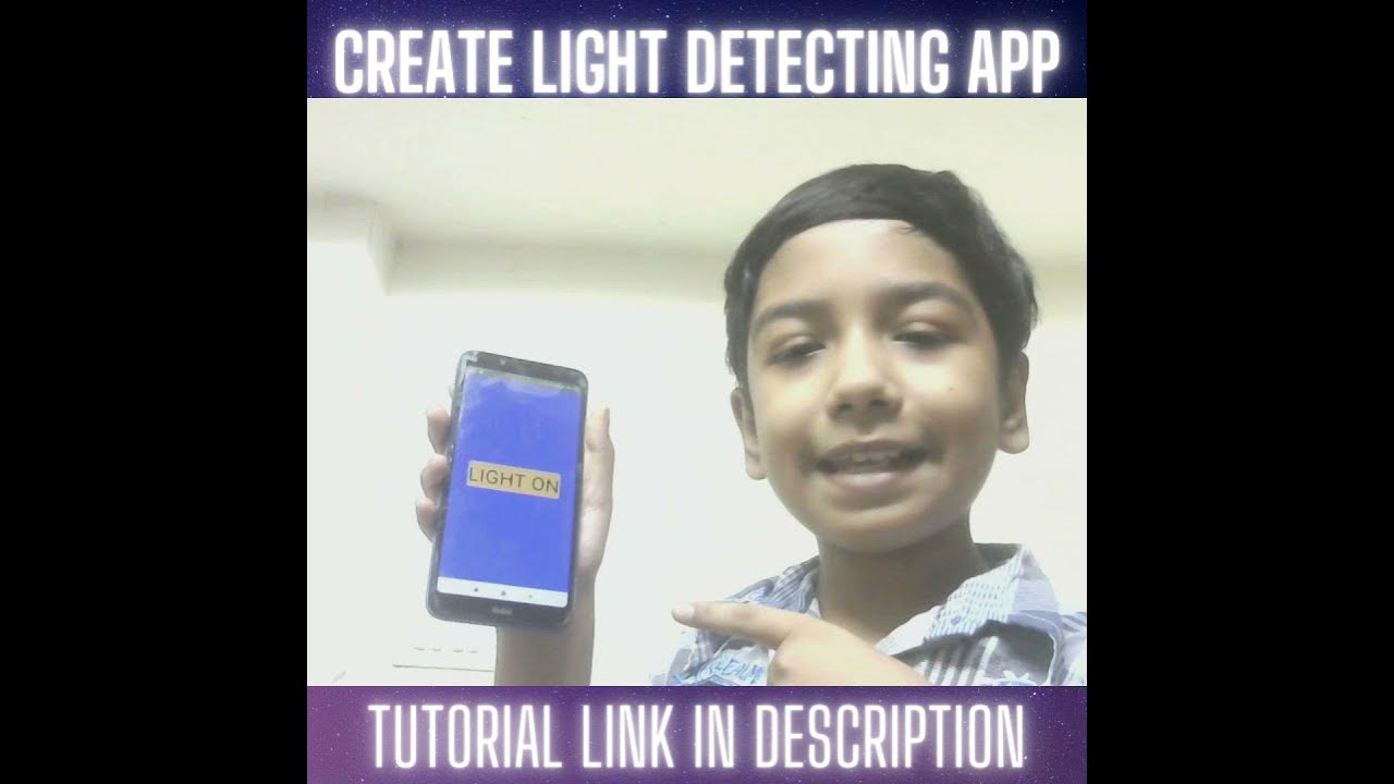 Light Detector Mobile App Demo || MIT App Inventor || By Krishna Raghavendran - YouTube