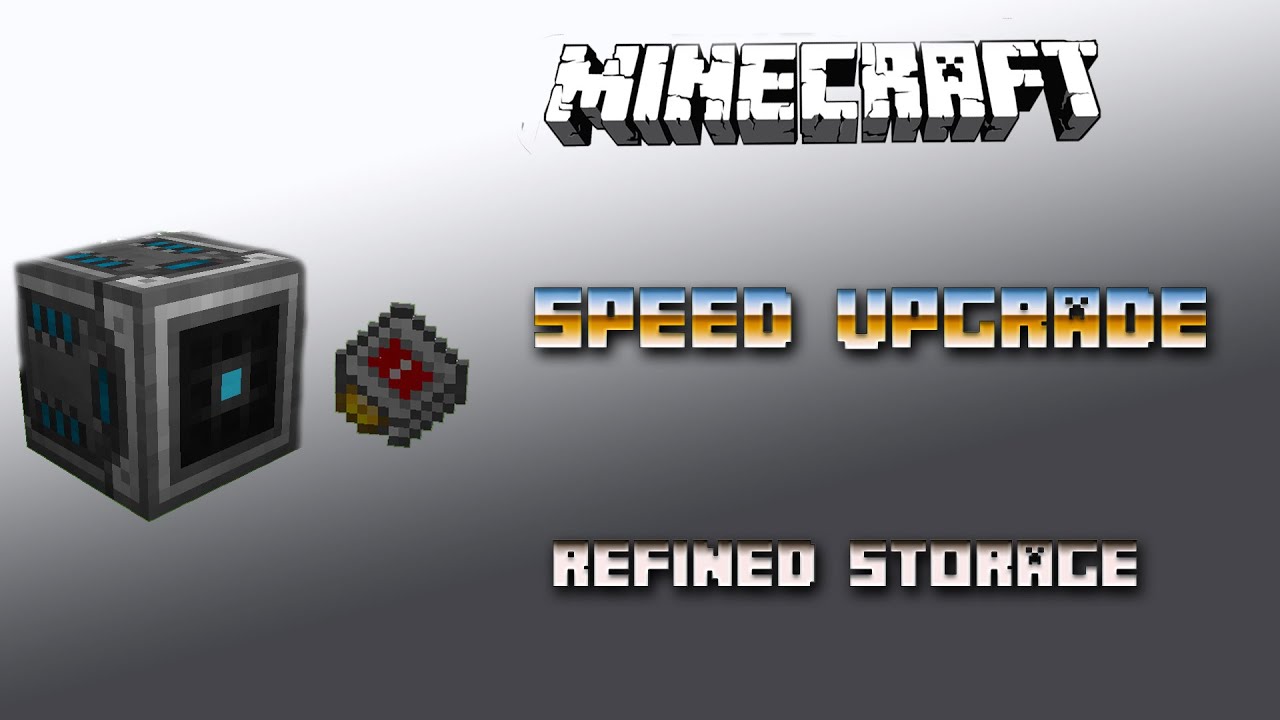 Speed Upgrade Crafter 💎 Refined Storage Tutorial 💎 Deutsch / German ...