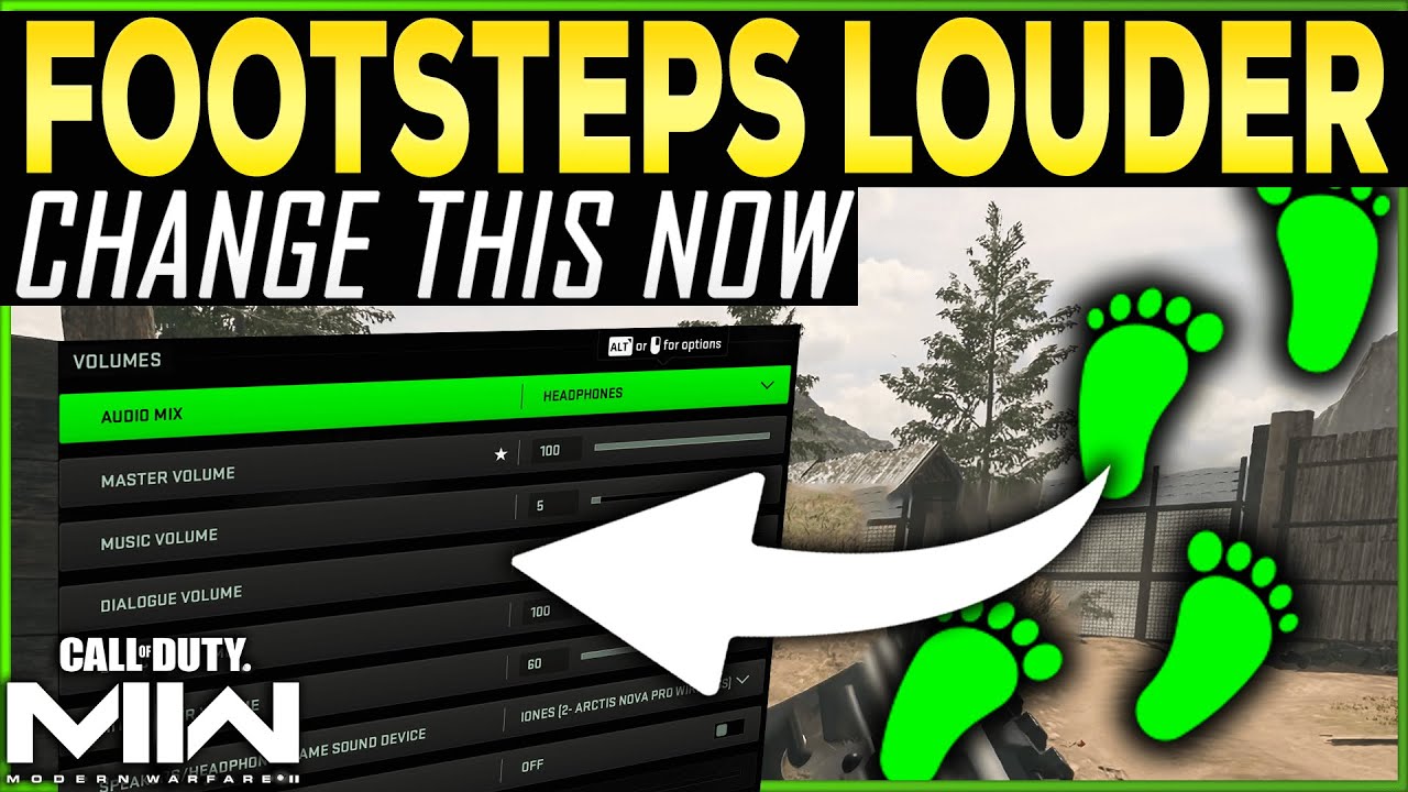 Warzone 2 BEST AUDIO And EQ SETTINGS MW2 Hear Footsteps Louder Audio