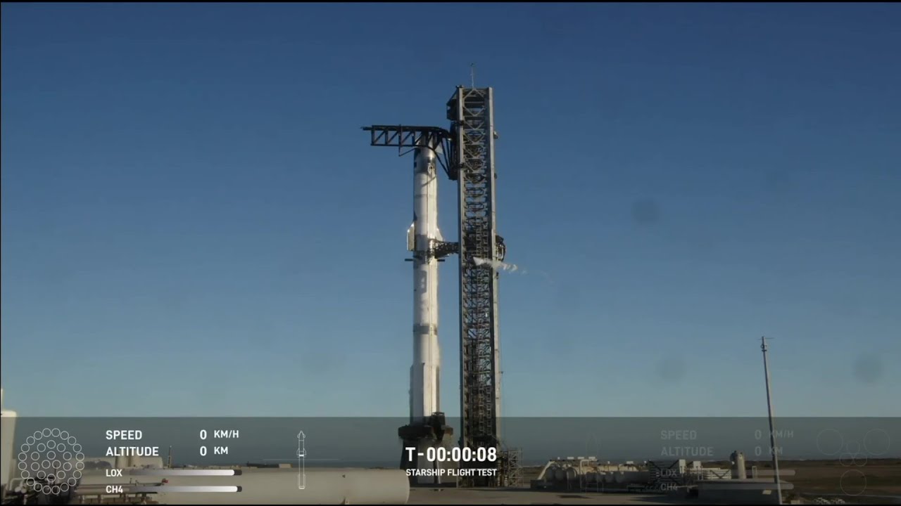 SpaceX Starship 7th Flight Test (Launch and Booster Catch)🚀 - YouTube