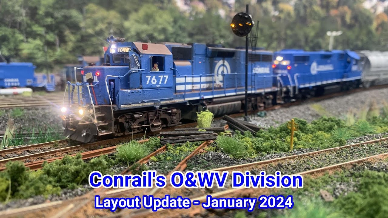 Conrail's O&WV Division Layout Update - January 2024 - YouTube