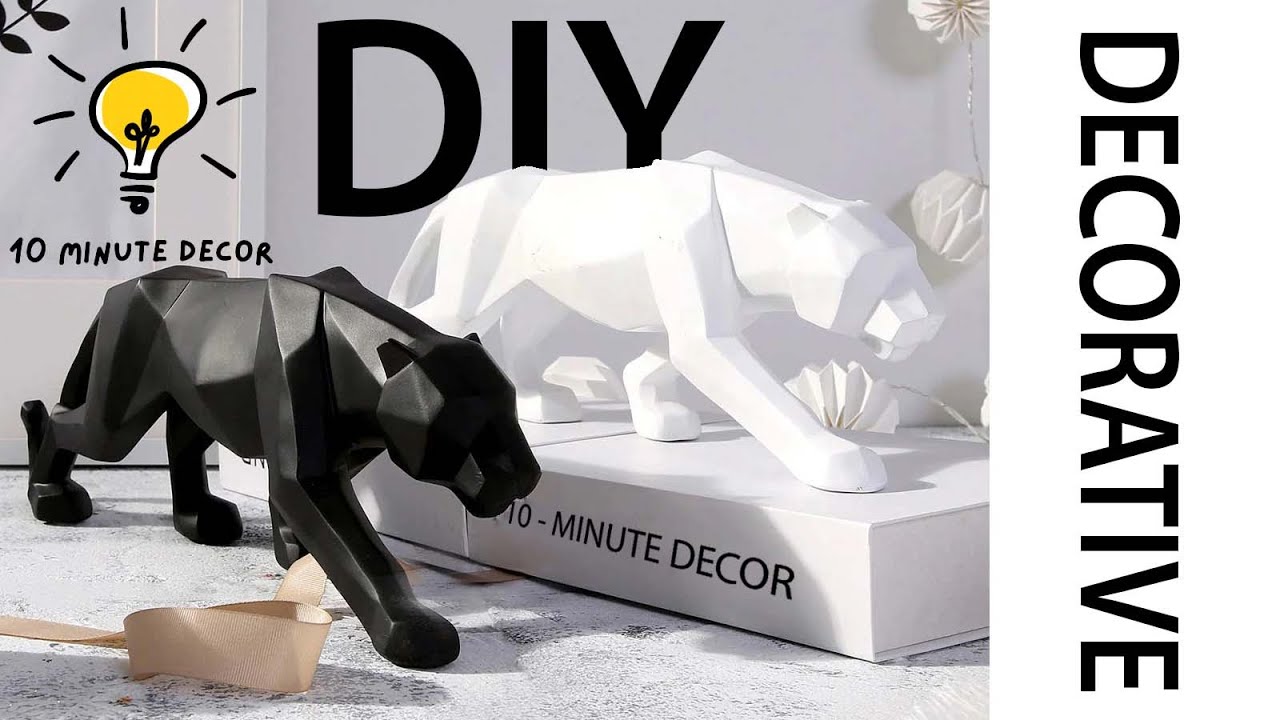 Create Your Own Modern Clay Leopard Sculpture for Home Decor - YouTube