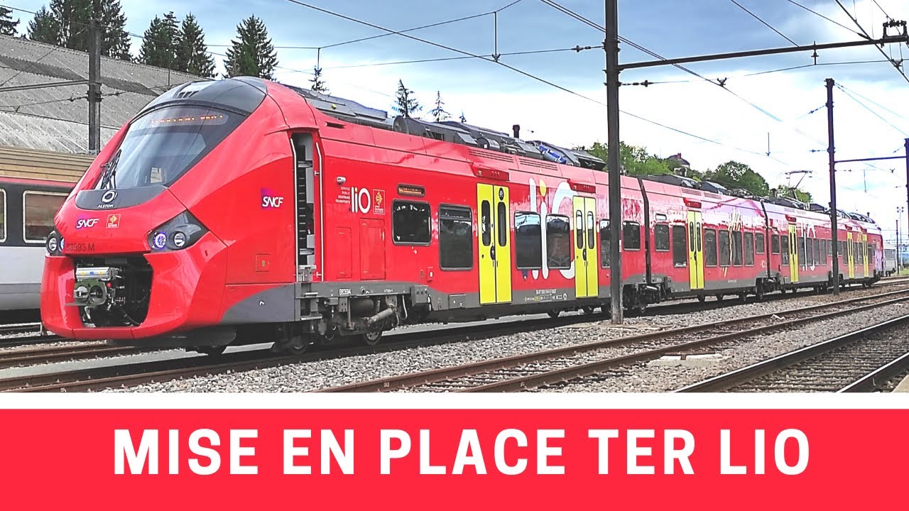 Mise en place train TER LiO en gare de Brive - YouTube