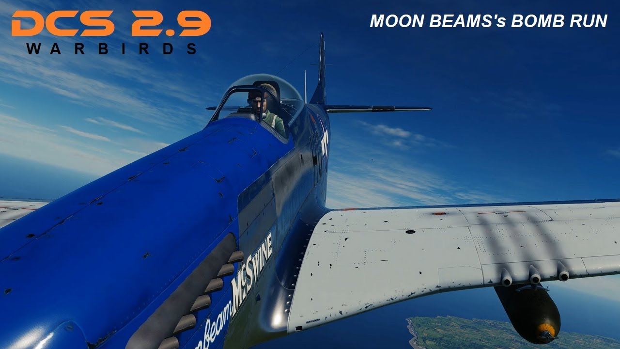 Moon Beam's Bomb Drop Warbirds DCS 2.9 yesterdays mission - YouTube