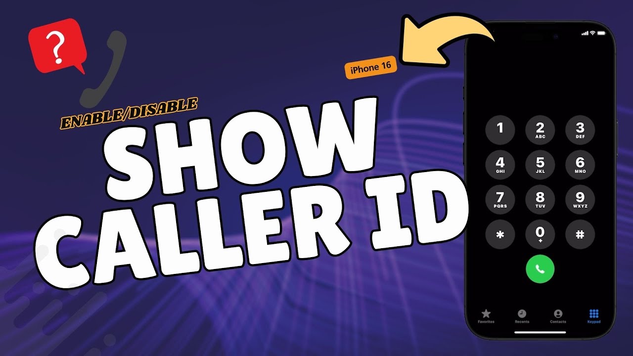 How to Enable/Disable Show My Caller ID Feature on iPhone 16 - YouTube
