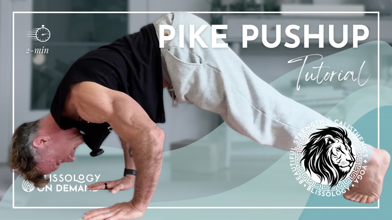 How to Do Pike Pushups for Handstand Strength | Blissology - YouTube