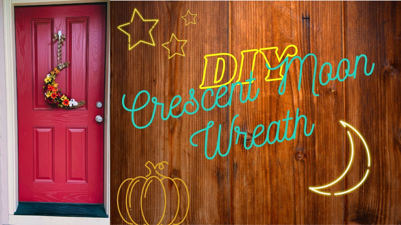 DIY Crescent Moon Wreath - YouTube