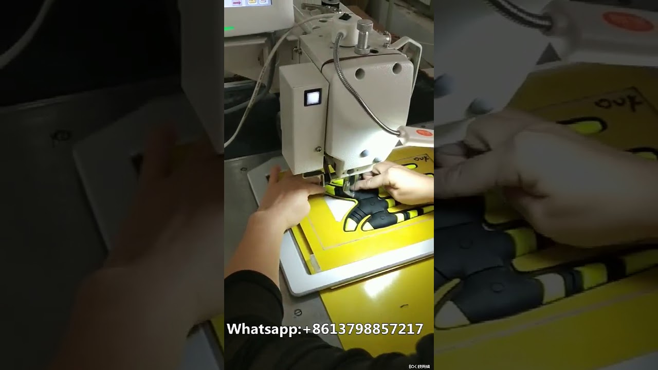 Glove automatic sewing machine glove making machine - YouTube